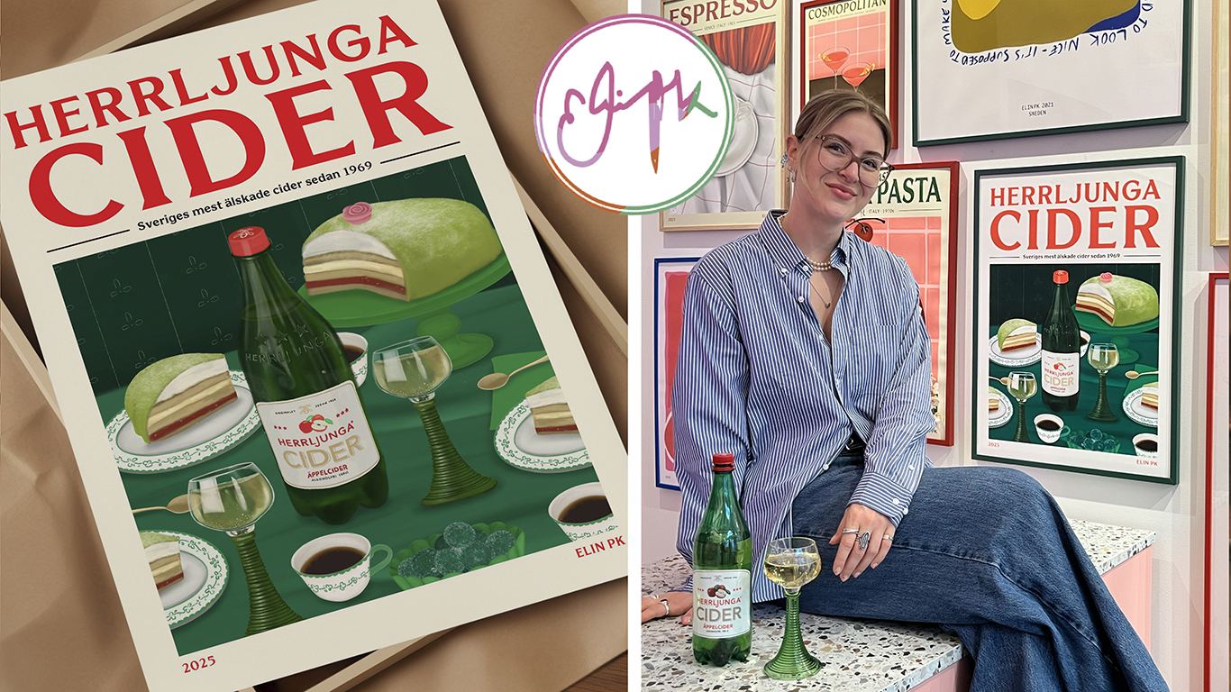 Herrljunga Cider i unikt samarbete med konstnären Elin PK - Fooddayme